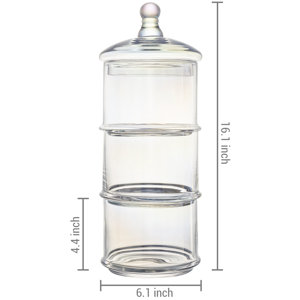 Prep & Savour 3 Tier Stacking 250 qt. Apothecary Jar & Reviews | Wayfair