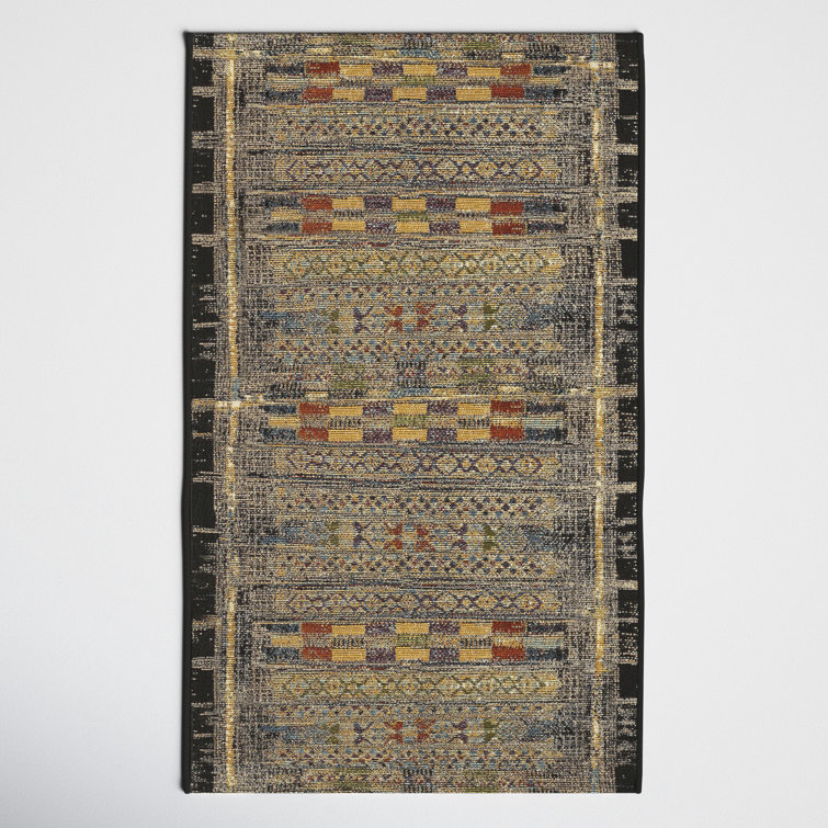 Sesena Black/Yellow/Red/Gray Indoor/Outdoor Rug & Reviews | Joss & Main
