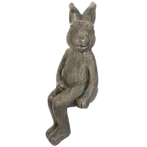 Design Toscano Residing Rabbit Sitting Bunny Statue & Reviews | Wayfair