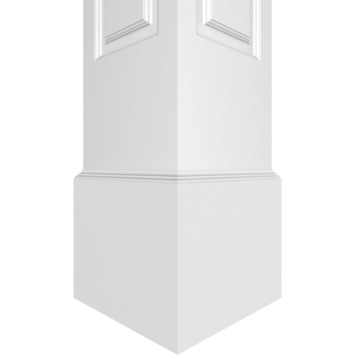 PCI Enterprises Craftsman Classic Square Non-Tapered, Double Raised ...