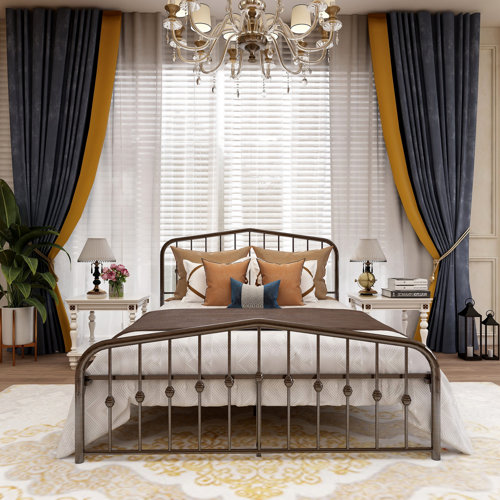 Red Barrel Studio® Aalderk Metal Bed & Reviews | Wayfair