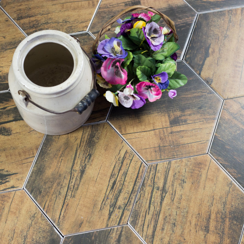 Abolos Artisan Wood 8" x 8" Ceramic Field Tile | Wayfair