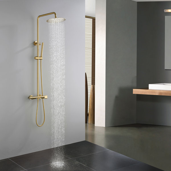 MODLAND Luxury Complete Shower System with Rough-in Valve | Wayfair