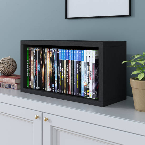 Ebern Designs Toller Stackable CD Storage Media Shelves & Reviews | Wayfair