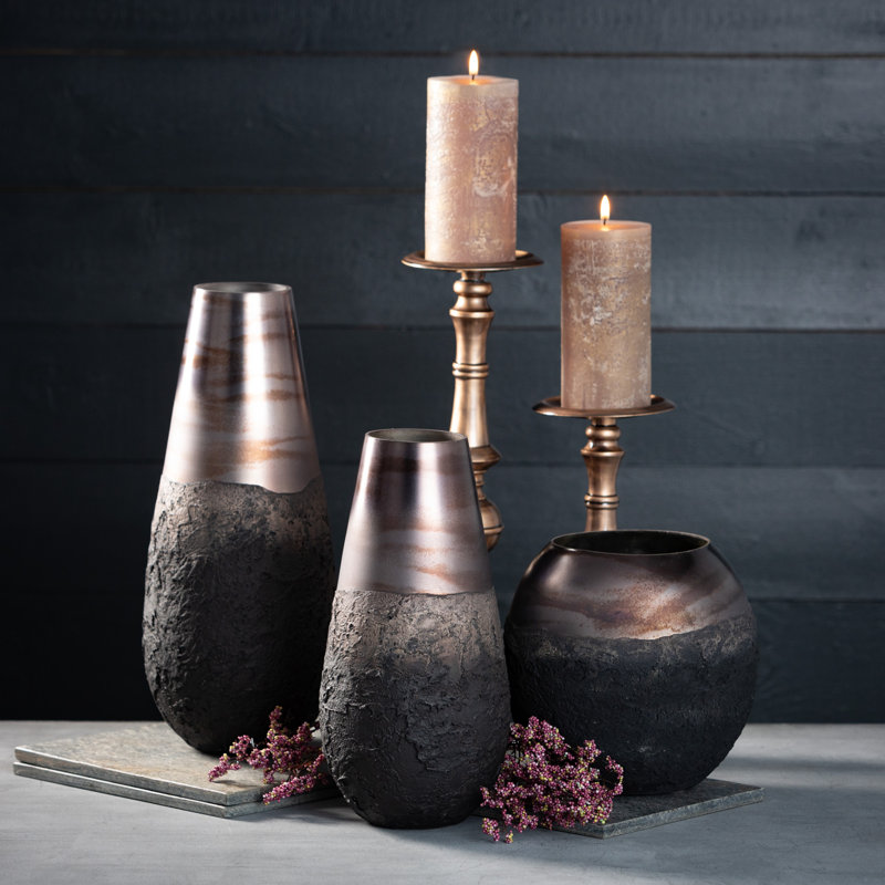 Kelly Clarkson Home 3 Piece Timber Unscented Pillar Candles Set | Wayfair