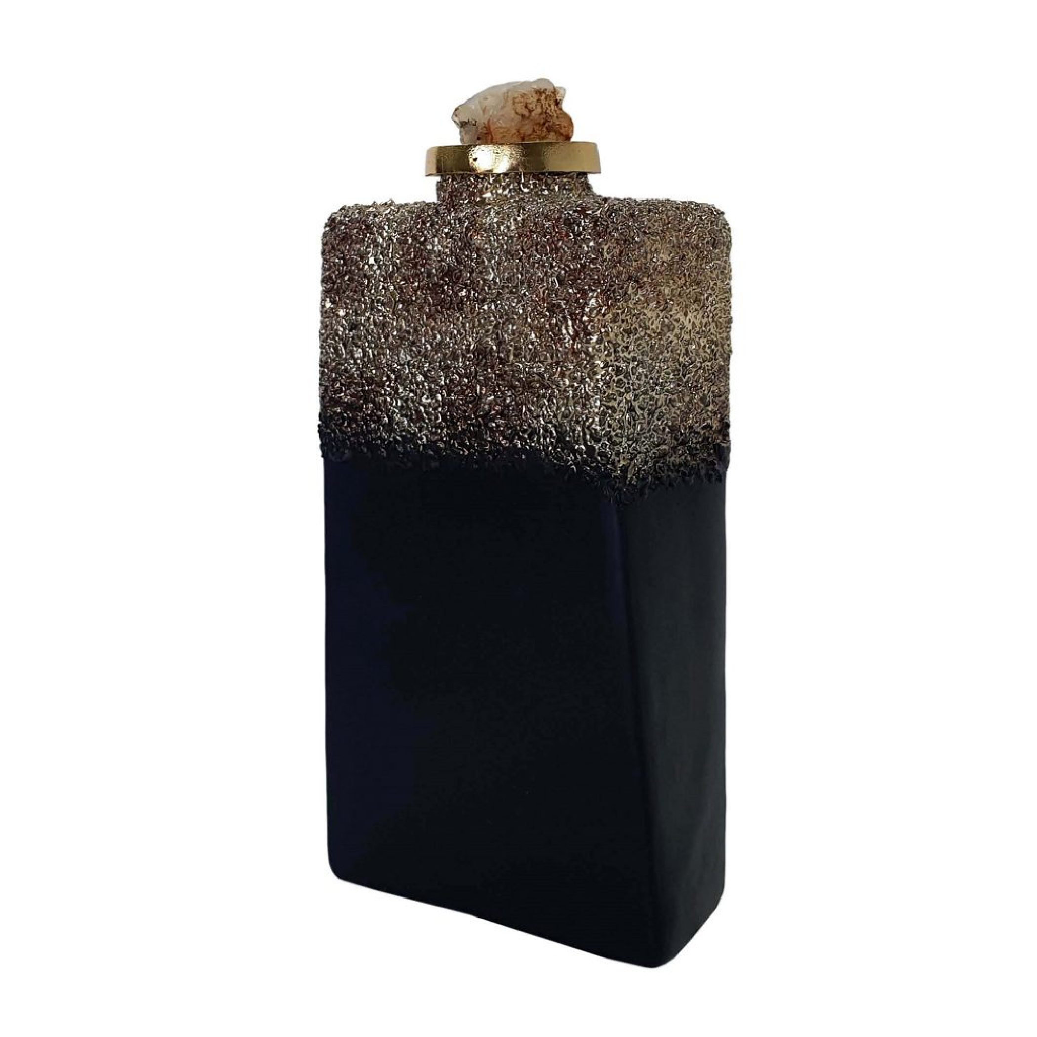 A&B Home Shia Glass Bottle Sculpture with Zeolite Stone Lid | Wayfair