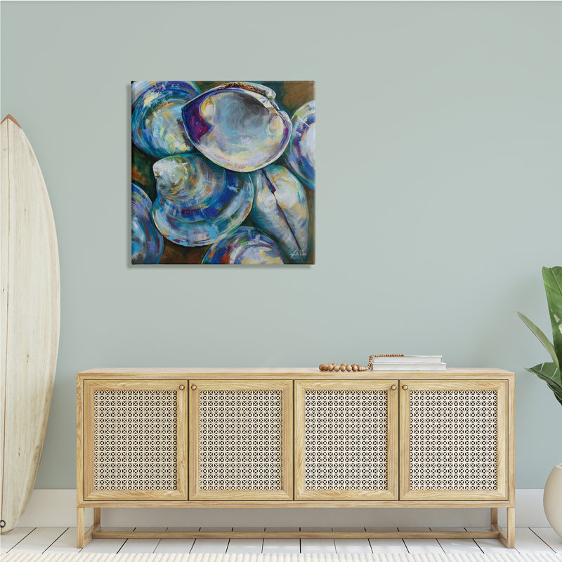 Stupell Industries Modern Clam Shells Coastal Invertebrate Seashell ...