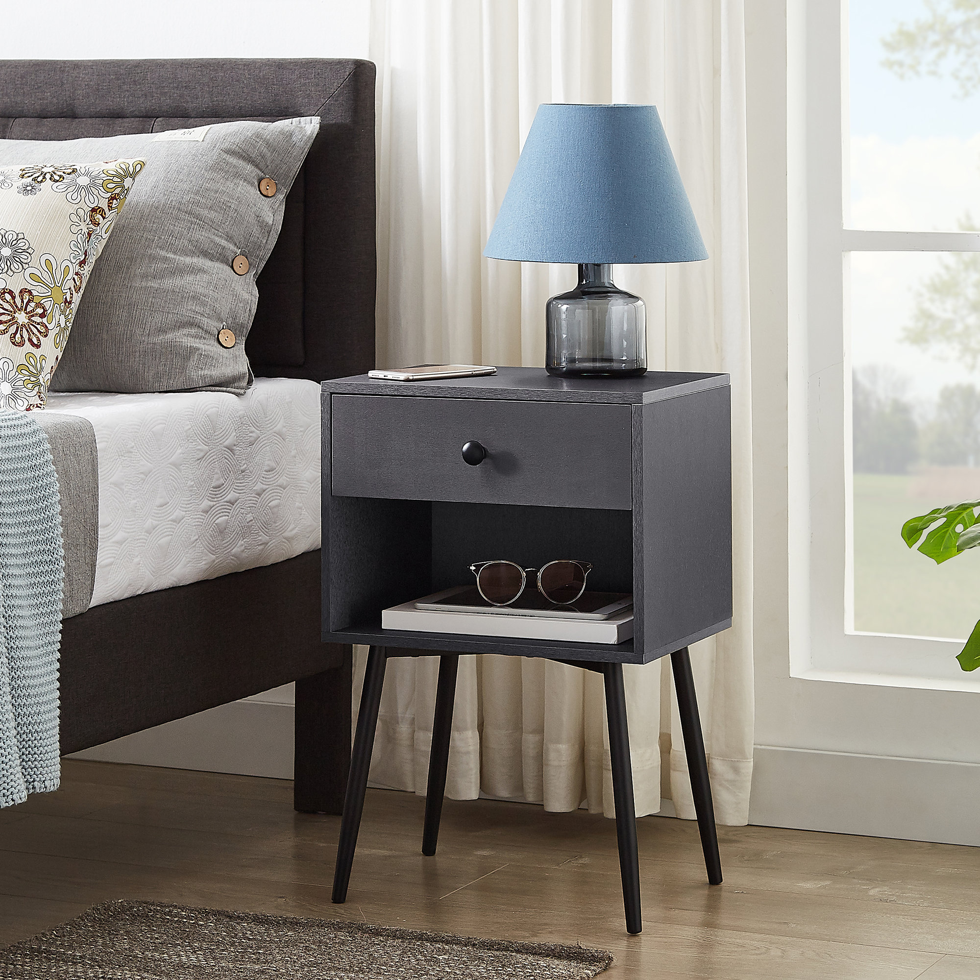 Trent Austin Design® Almendarez Steel Nightstand & Reviews | Wayfair