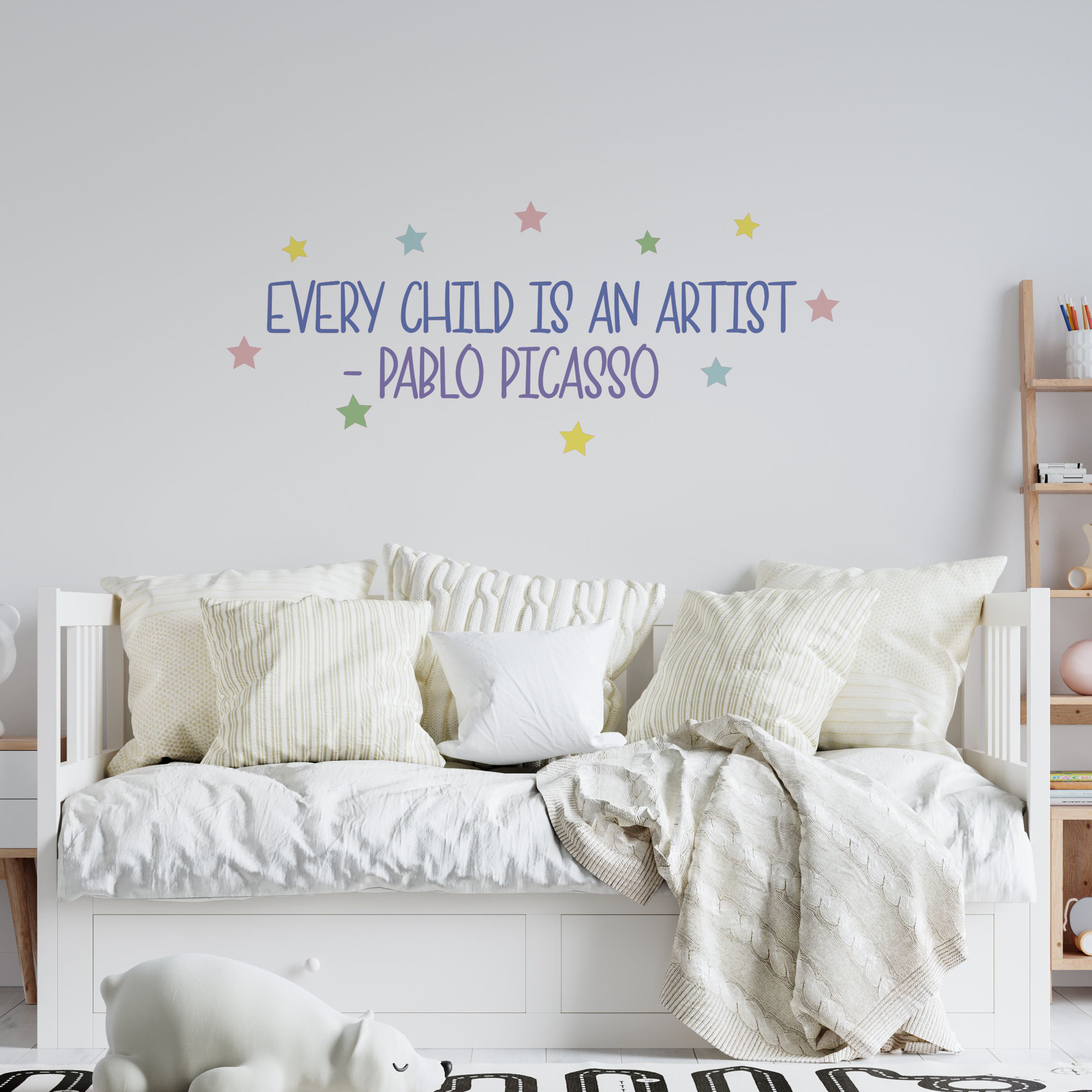 Trinx Stars Design Pablo Picasso Quotes Vinyl Wall Decal | Wayfair