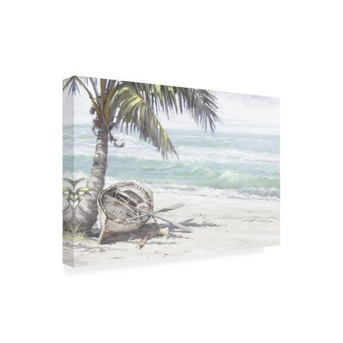 Rosecliff Heights Agneta Boat On Beach Outdoor Wall Decor | Wayfair
