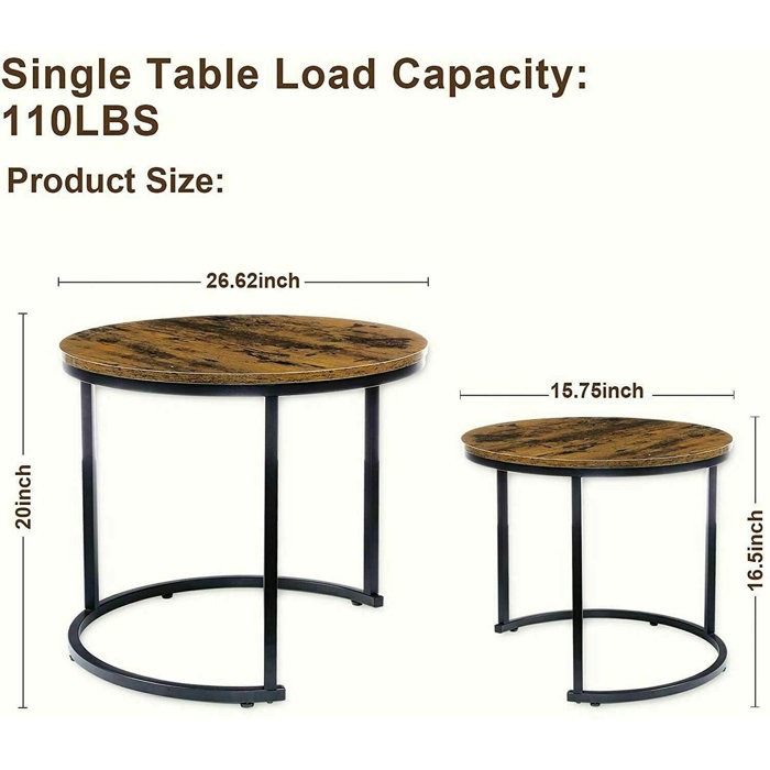 17 Stories Nesting End Table | Wayfair