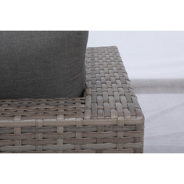 Brayden Studio® Kaiser 95'' Wicker Outdoor Patio Sofa & Reviews | Wayfair