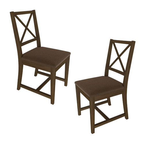 DAIVA casa Fabric Cross Back Side Chair | Wayfair