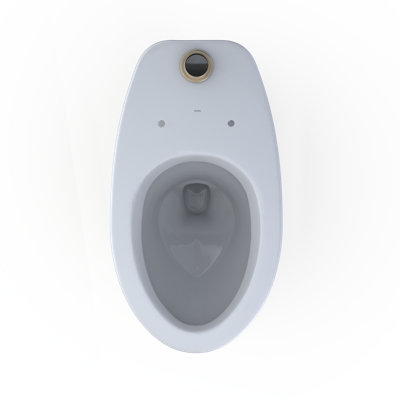TOTO Tornado Flush Commercial Flushometer Floor-Mounted Toilet with ...