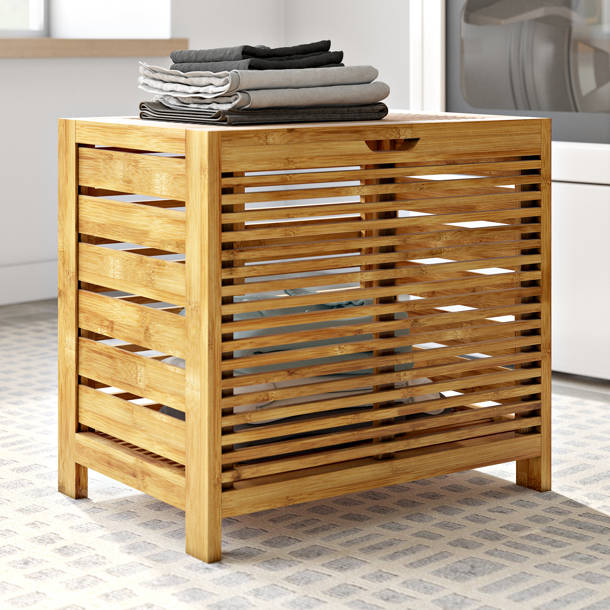 Dotted Line™ Ayden Solid Bamboo Wood Accent Stool & Reviews | Wayfair
