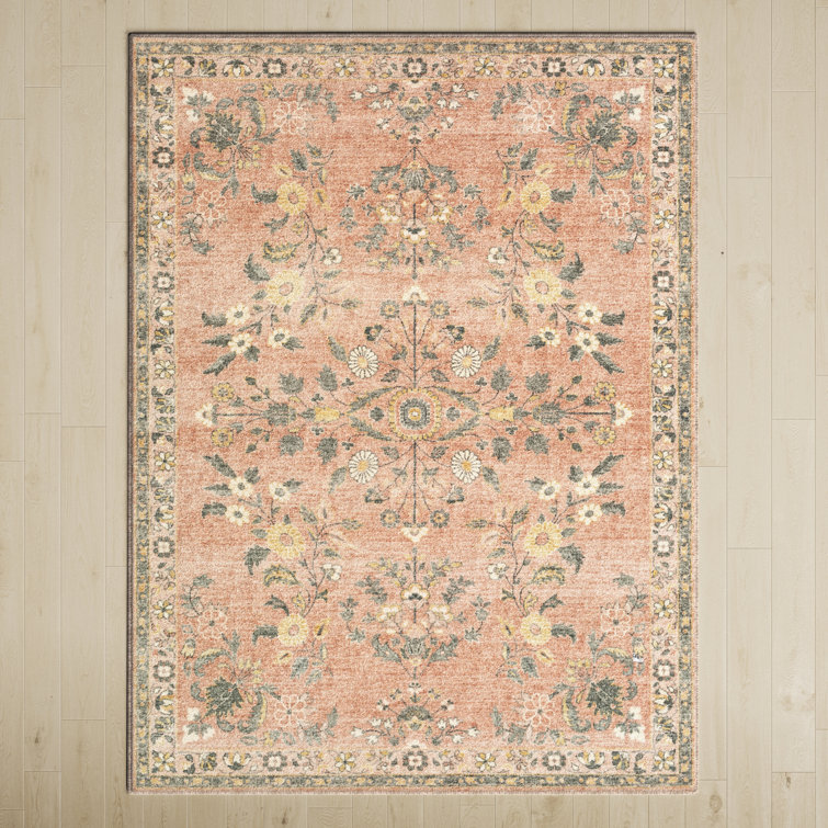 Berger Performance Cream/Pale Pink/Wheat/Sage/Gray Rug & Reviews ...