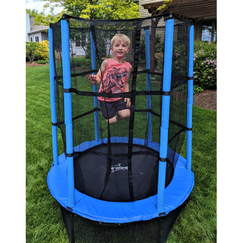 AirZone Play Jump Indoor/Outdoor Youth Trampoline 4.6' Round with ...