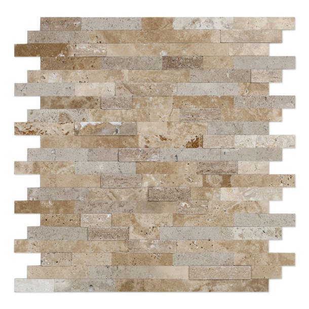 Speed tiles Urbain 11" x 12" Natural Stone Peel & Stick Mosaic Tile ...