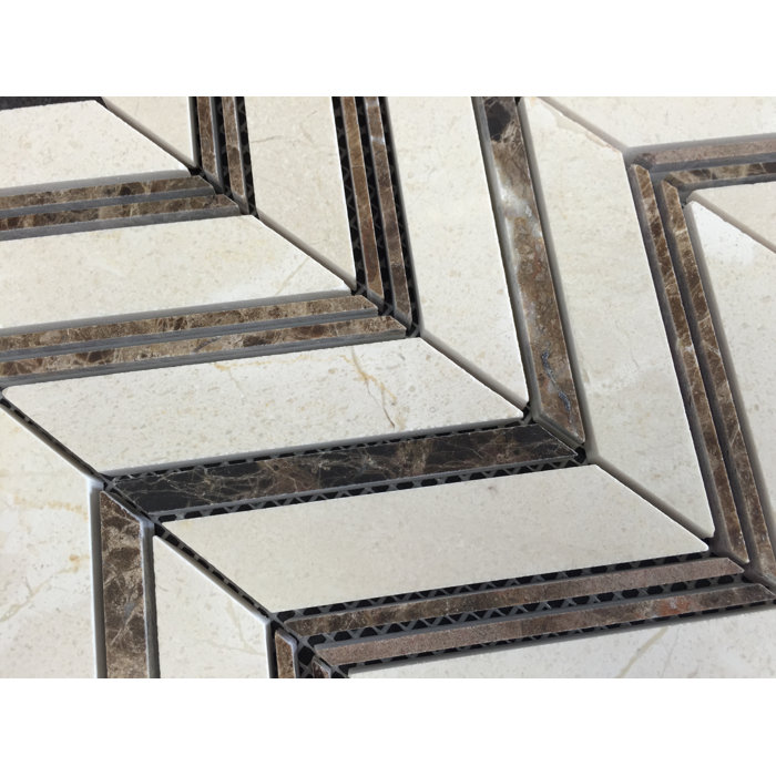 ES Stone Natural Stone Chevron Mosaic Wall & Floor Tile & Reviews | Wayfair
