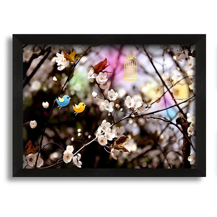 Ophelia & Co. Welcome Spring - Picture Frame Graphic Art on Canvas ...