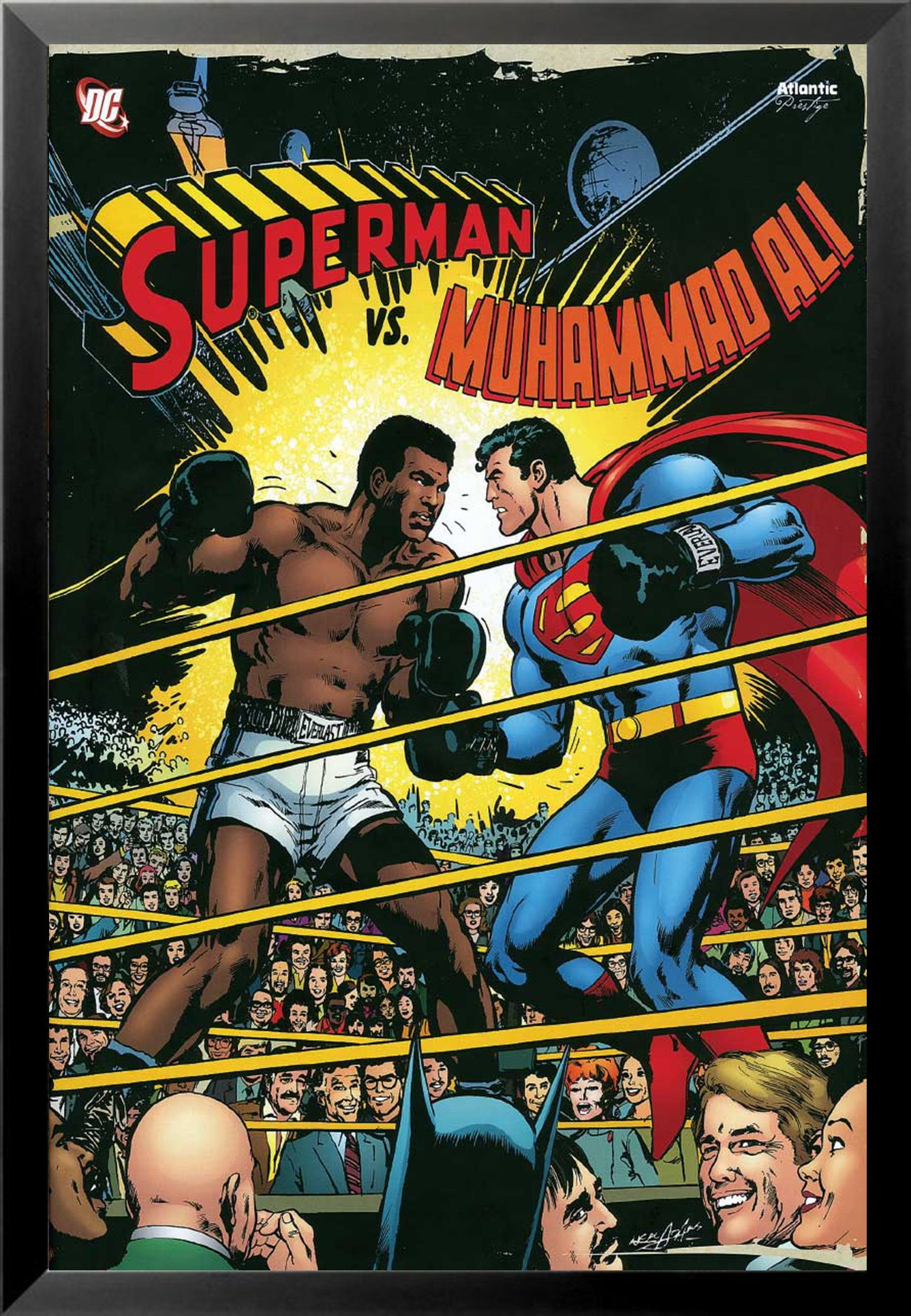 Buy Art For Less Superman Vs. Muhammad Ali Boxing Comic - Picture Frame ...
