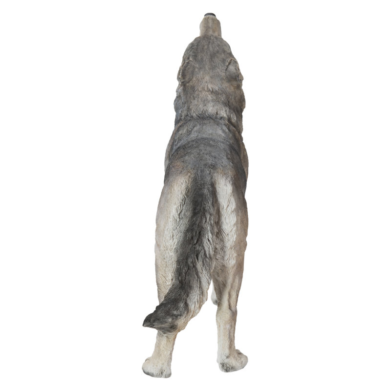 Hi-Line Gift Ltd. Standing Howling Wolf Statue | Wayfair