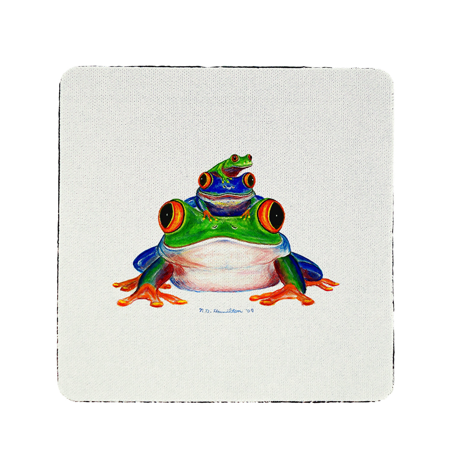 Bay Isle Home Triplett Stacked Frogs Coaster | Wayfair