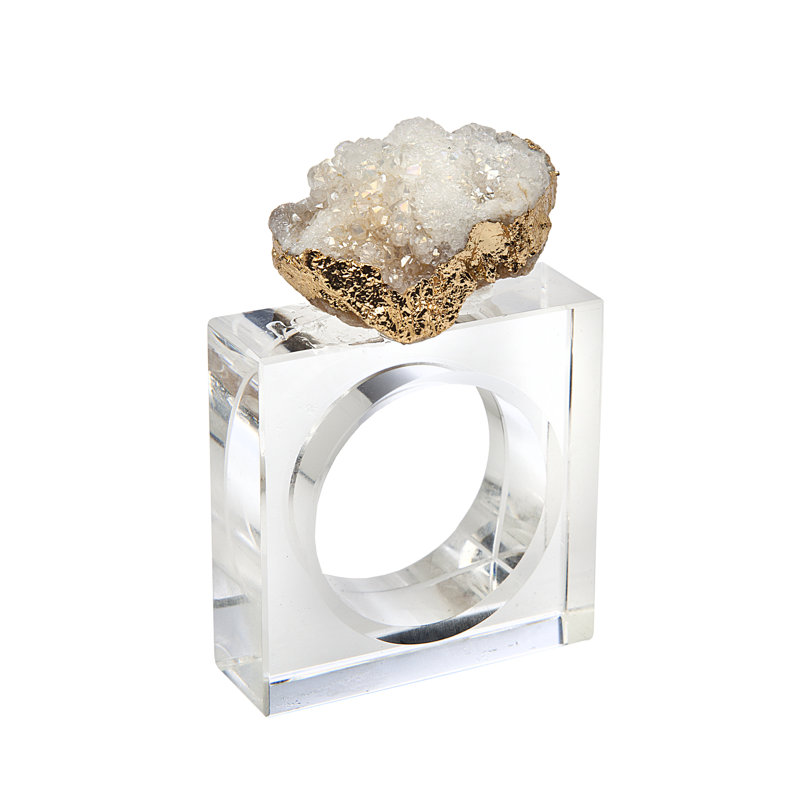 Godinger Silver Art Co Geo Glass Napkin Ring & Reviews | Wayfair