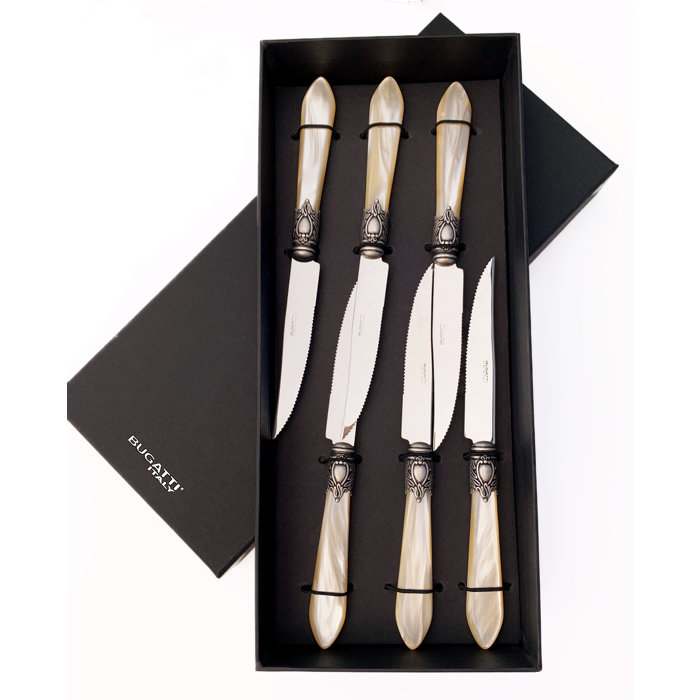 Bugatti Italy Oxford 7 Piece Stainless Steel (18/10) Steak Knife Set ...