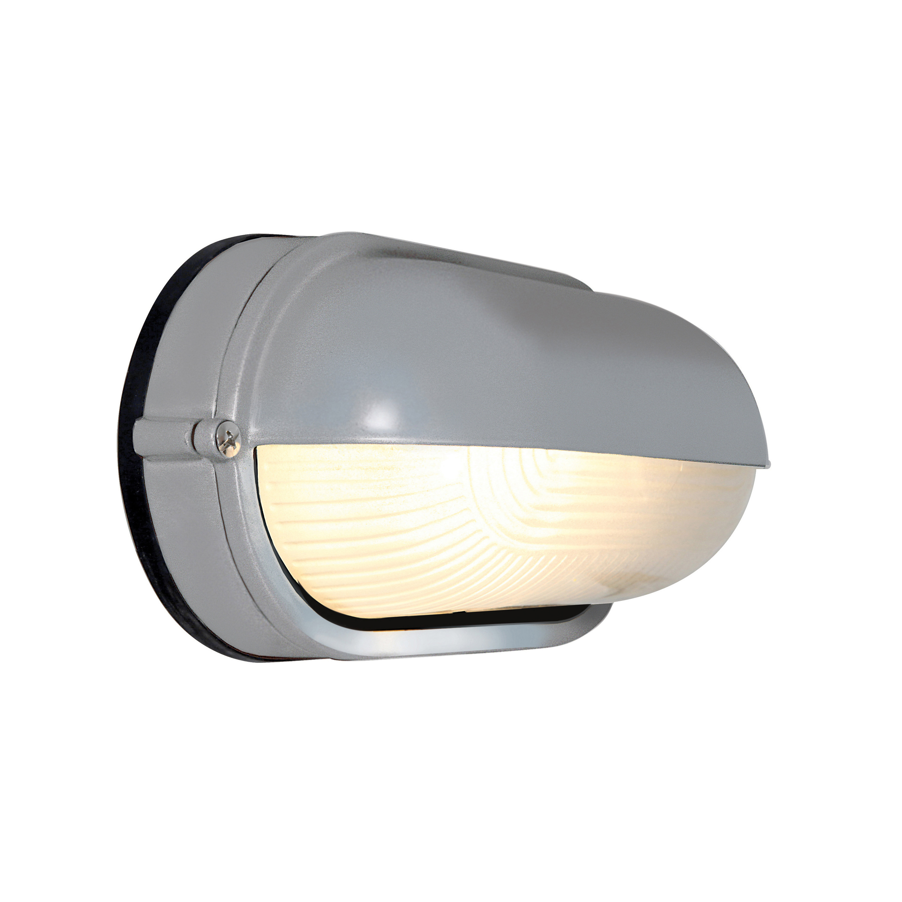 Latitude Run® Satin 1 - Bulb Outdoor Bulkhead Light | Wayfair