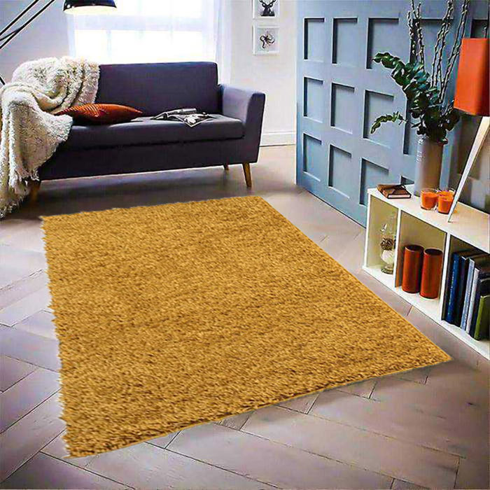 Ebern Designs Danasia Shaggy Yellow Rug | Wayfair.co.uk