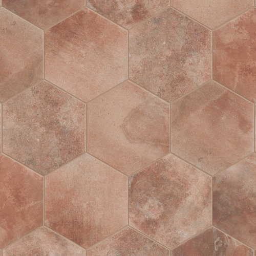 Merola Tile Americana Boston North Hex 11" x 13" Porcelain Field Tile ...