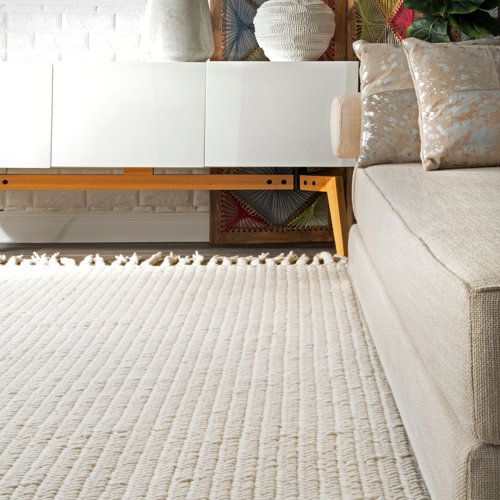 Gracie Oaks Sinclair Handmade Flatweave Wool Off White Rug & Reviews ...