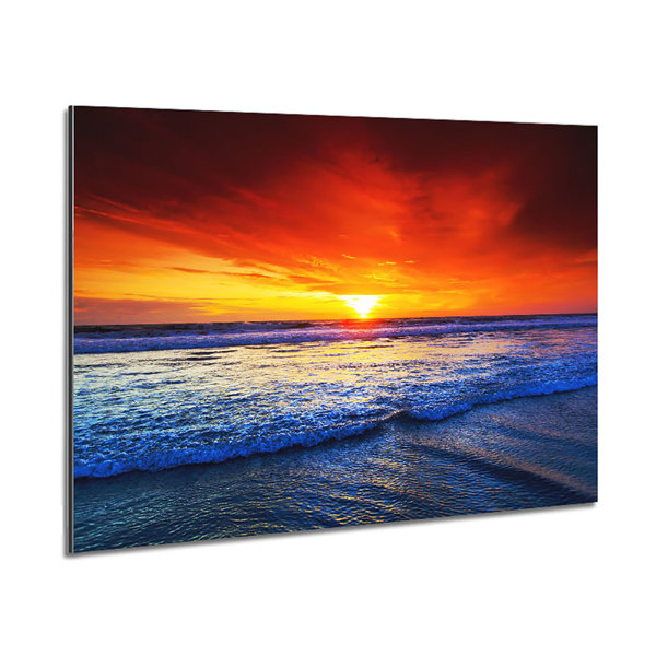 House of Hampton Fierce Ocean Skies Metal Print | Wayfair.co.uk