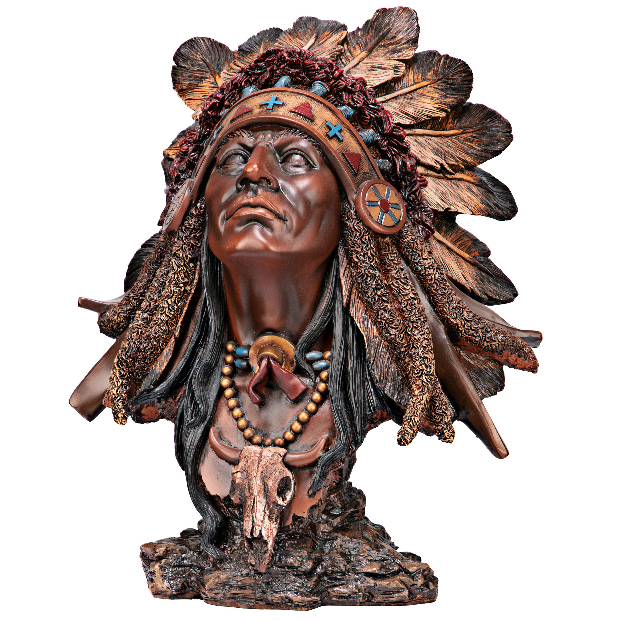 Design Toscano Native American Chief of the Plaines Bust | Wayfair