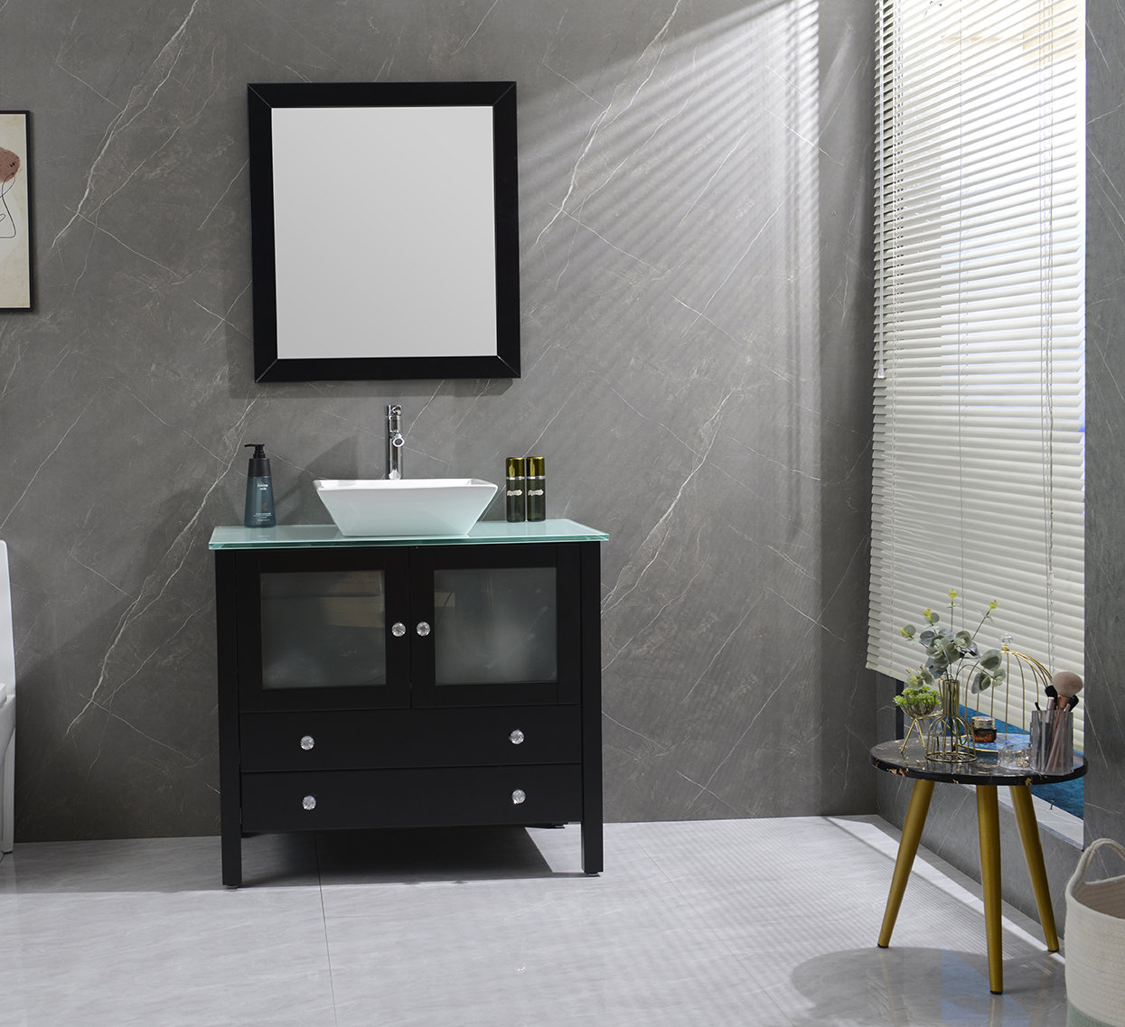 Ebern Designs Cayse 31'' Free-standing Single Bathroom Vanity with ...