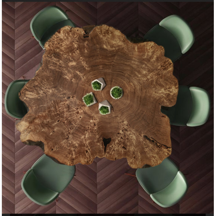 WoodenArtPro Slice Wood And Epoxy Resin Table XXL | Wayfair