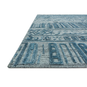 Loloi Rugs Handmade Hand-Knotted Light Blue Rug | Wayfair