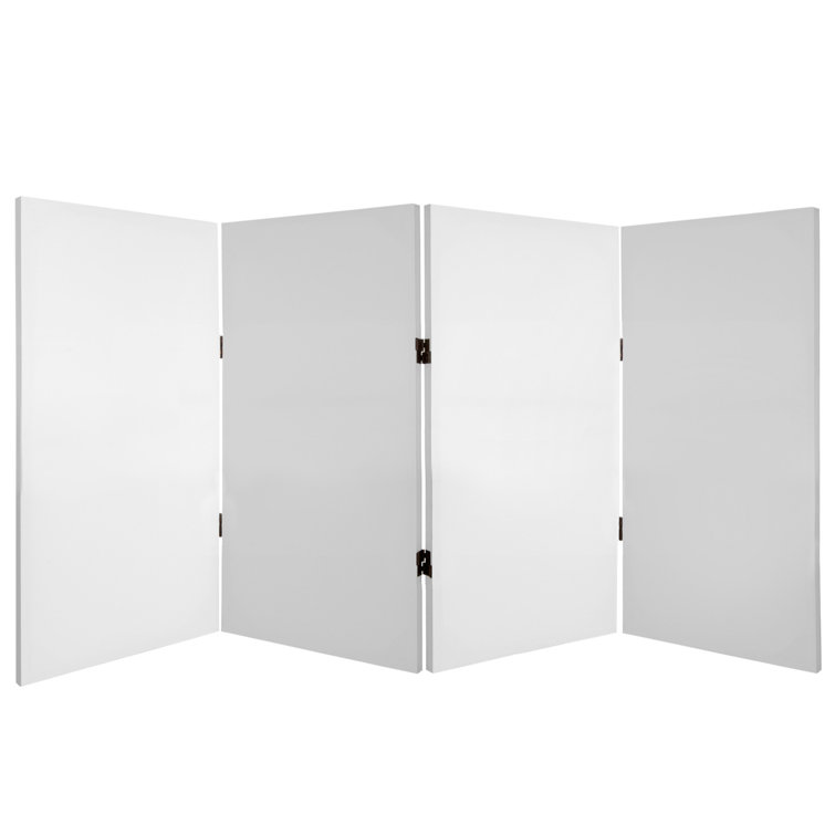 Ebern Designs Amanullah 2 Ft. Short Canvas Folding Screen | Wayfair