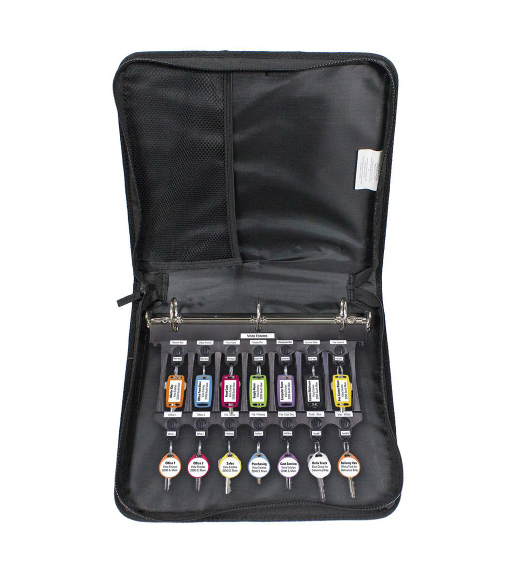 Fixturedisplays® File A Key Binder Letter Size Key Holder Organizer ID ...