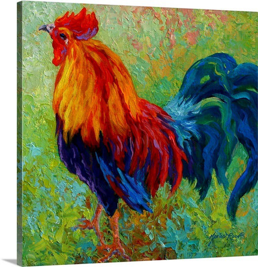 August Grove® Band Of Gold Rooster Print & Reviews | Wayfair