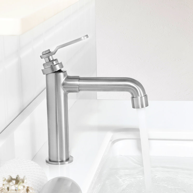 NEWATER Single Hole Faucet Single-handle Bathroom Faucet with Drain ...