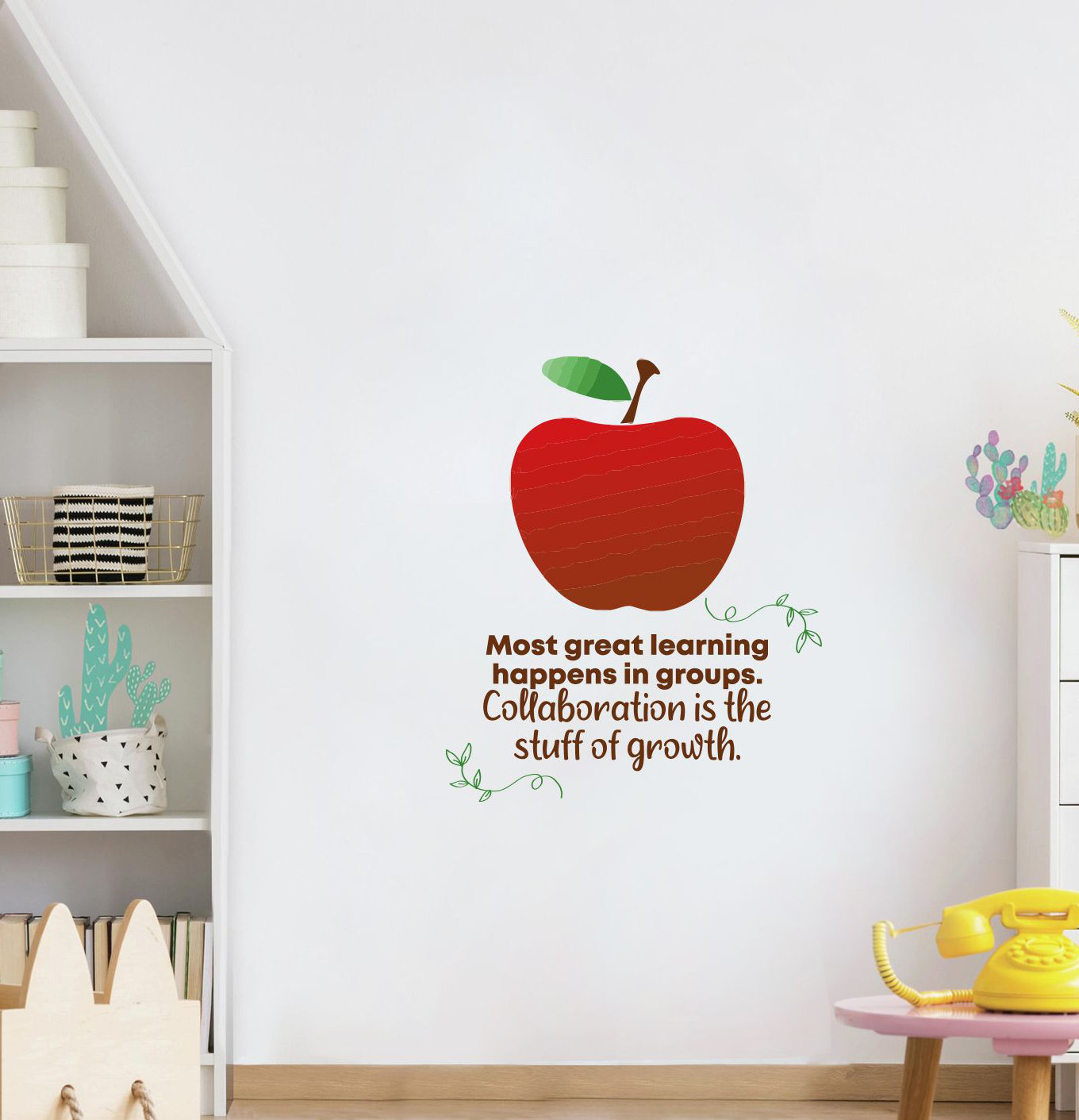 Zoomie Kids Learning Apple School Class Vinyl Wall Decal | Wayfair