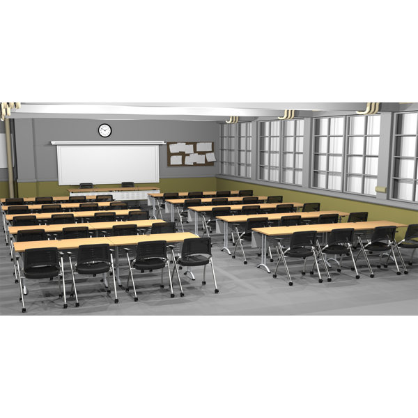 TeamWORK Tables 42 Person Training Meeting Seminar Tables with Modesty ...