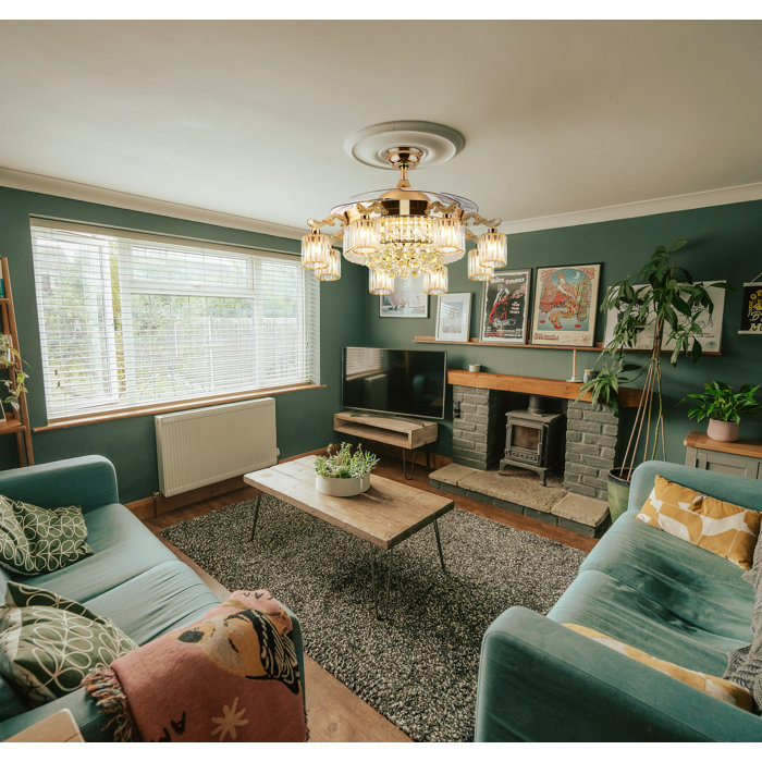 Rosdorf Park Jearold 42'' Modern Ceiling Fan with LED Lights and 8 ...