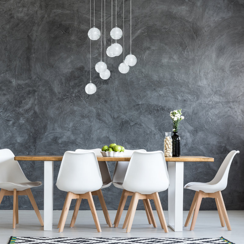 Orren Ellis Sinechra 9 - Light Dimmable Sphere Chandelier & Reviews ...