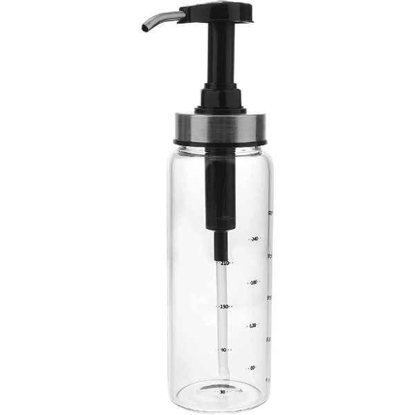 Prep & Savour Sauce Pump Bottle Leakproof Kitchen Condiment Dispenser ...