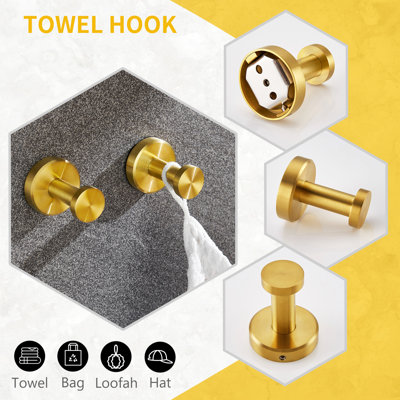 AngleSimple 4 - Piece Bathroom Hardware Set & Reviews | Wayfair