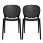 2xHome Set Of 2 Modern Plastic Pool Side Armless Dining Chair | Wayfair