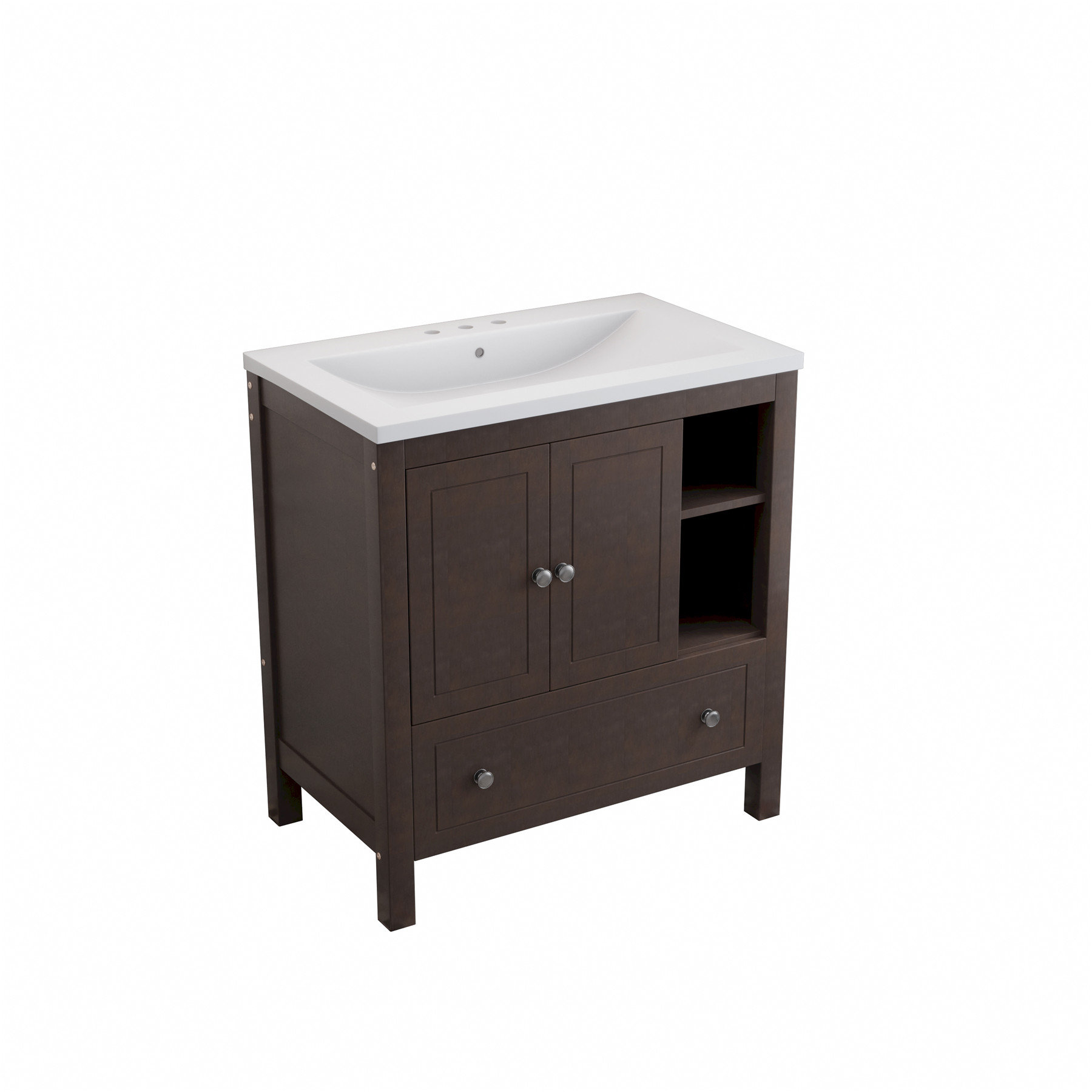 Red Barrel Studio® Cyndil 30" Single Bathroom Vanity Base only | Wayfair